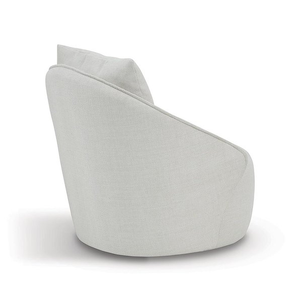 Poltrona Mabel 1 Lugar Giratória com Almofada Solta Linho 2076