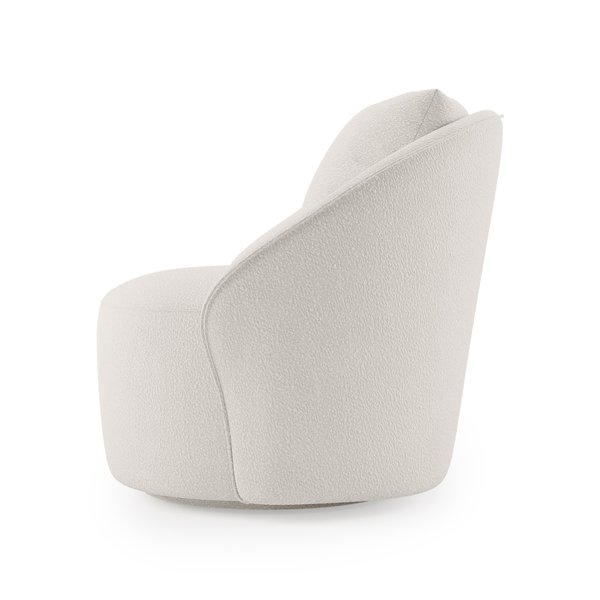 Poltrona Mabel 1 Lugar Giratória com Almofada Solta Boucle 3064