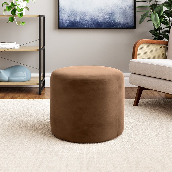 Pufe Redondo Estofado Diâmetro 0,50m / Altura: 0,40m - Sued 1007 ...