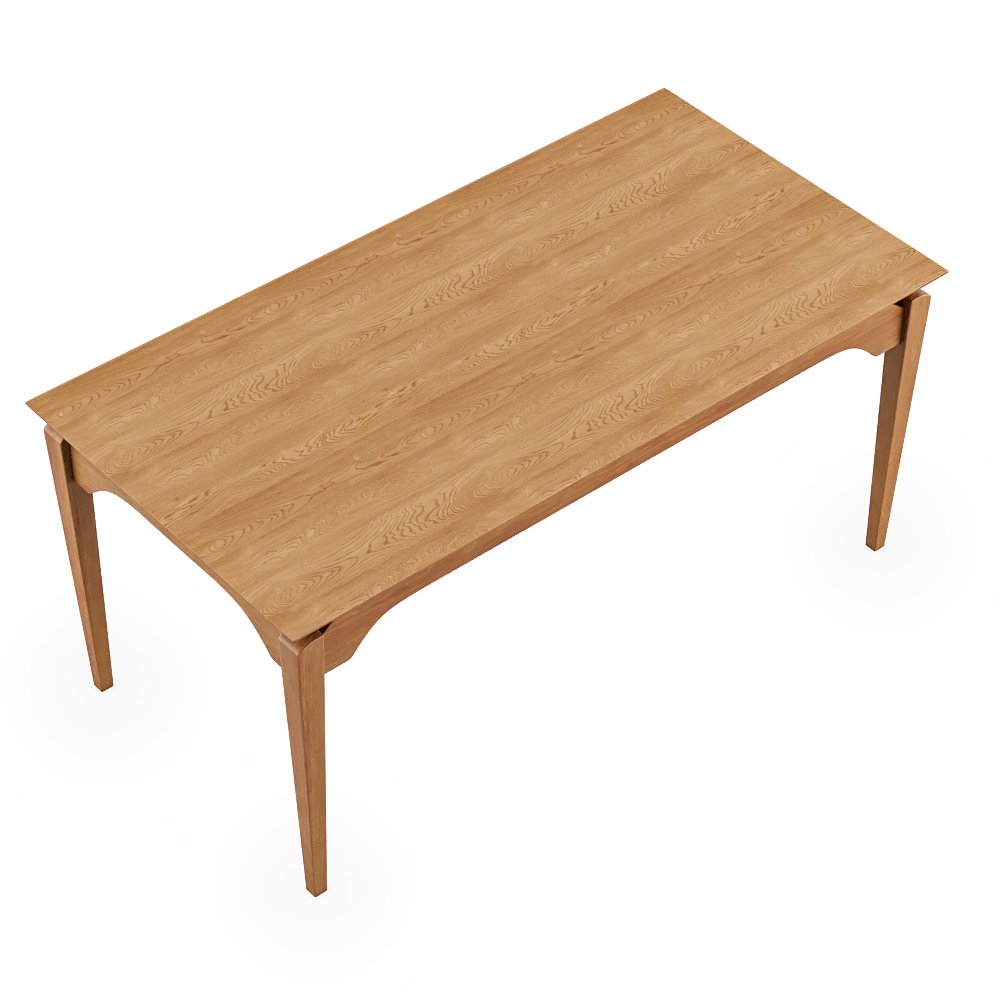 Conjunto Mesa Wood Retangular 1,70x0,90m Base Mad Maciça Tampo Laminado ...