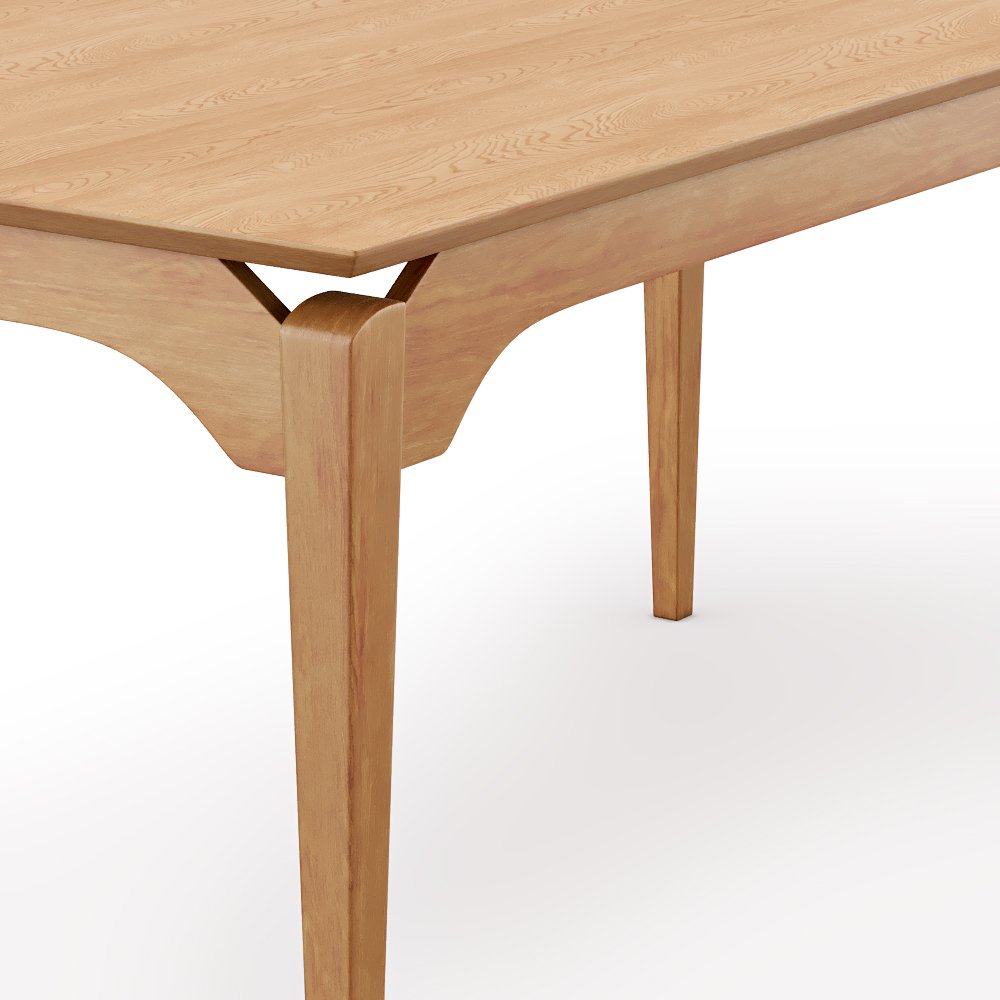 Mesa Wood Retangular 1,35m x 0,90m - Base Madeira Maciça e Tampo ...